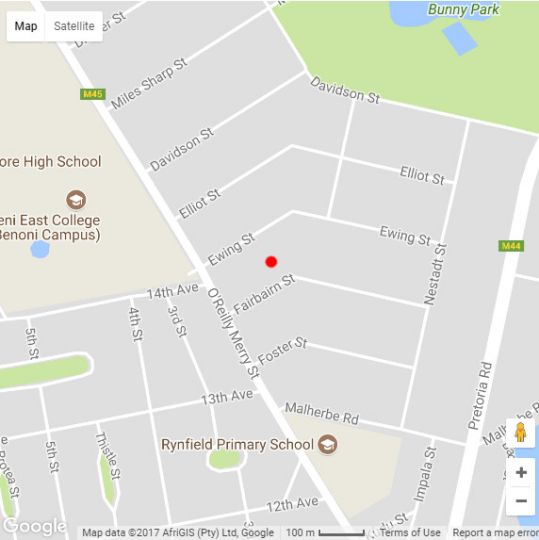 Benoni South Africa Map