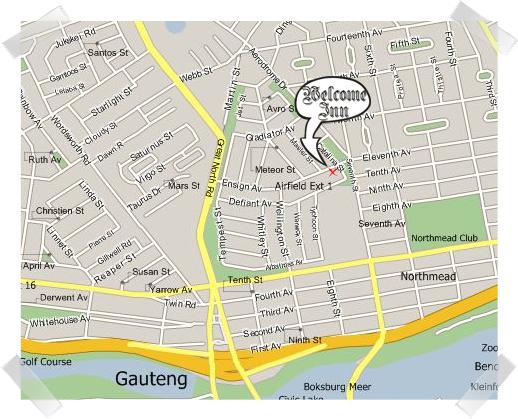 Benoni South Africa Map